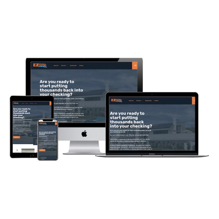 EZ Solar & Electrical Solar Website Design Project | BlakSheep Creative