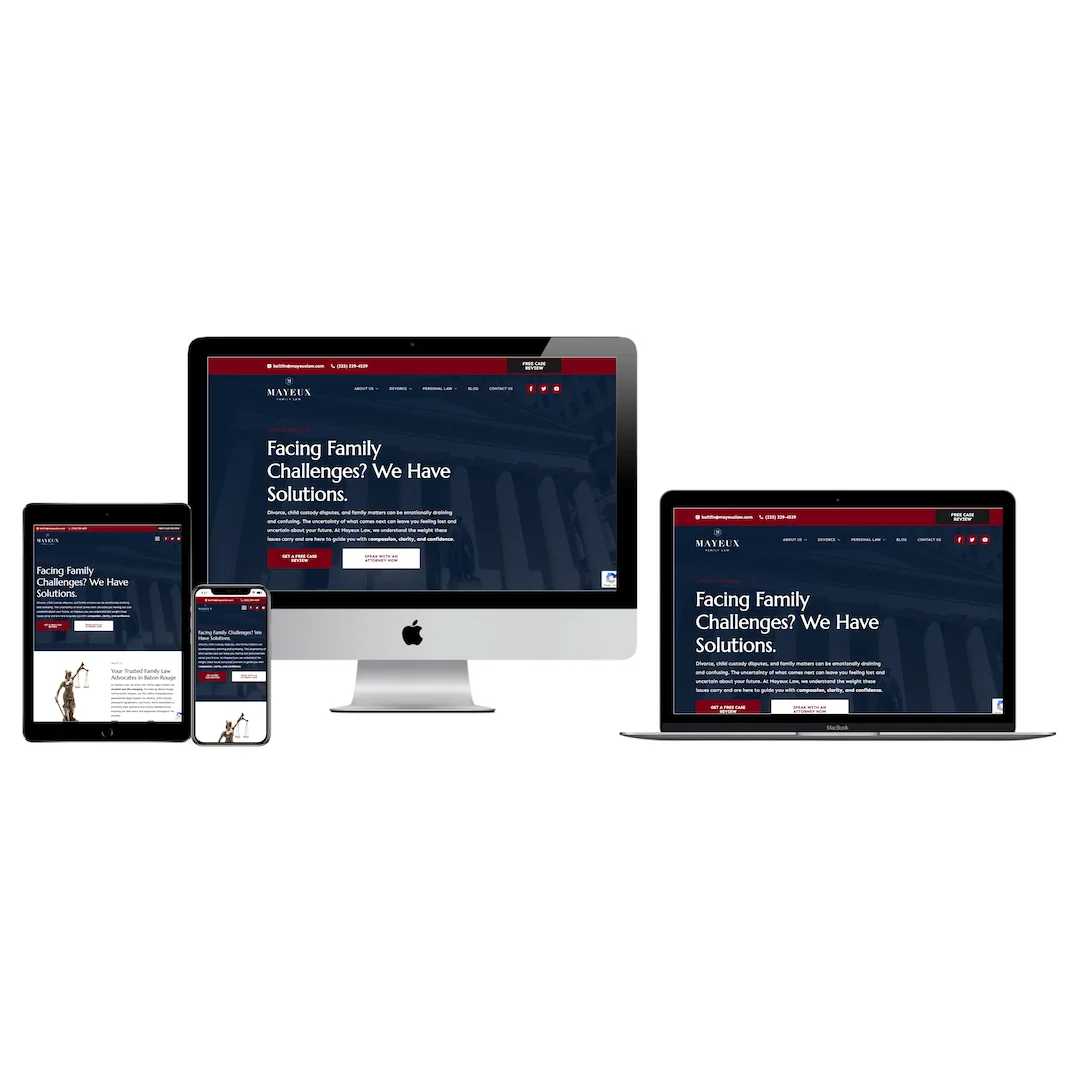 Mayeux Law Firm Website Redesign | Baton Rouge Family Law Web Design